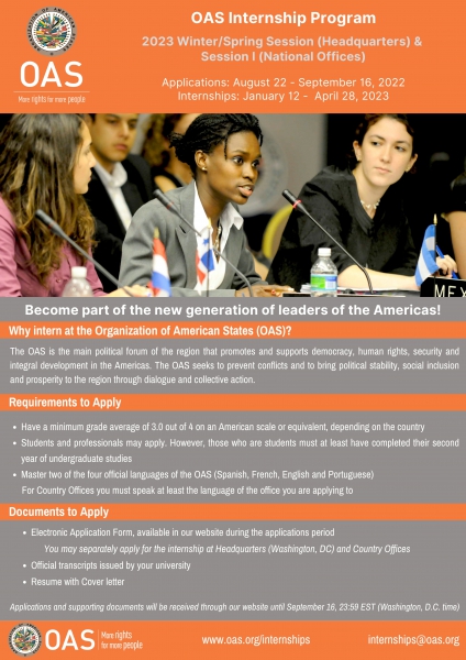 OAS Internship Program 2023 | Department of Management Studies